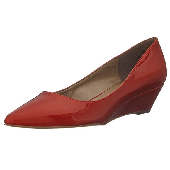 Urban Outfitters | Shoes | Ruby Red Pointy Ballet Demi Wedge Flats ...