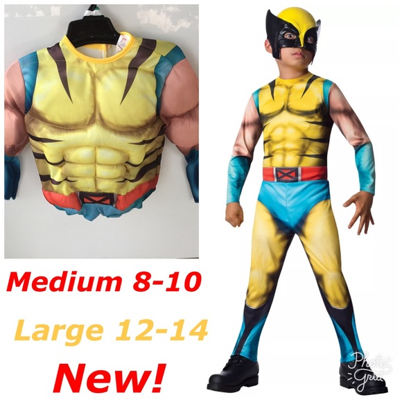 Rubie's | Costumes | Marvel Wolverine Muscle Chest Boys Costume New ...