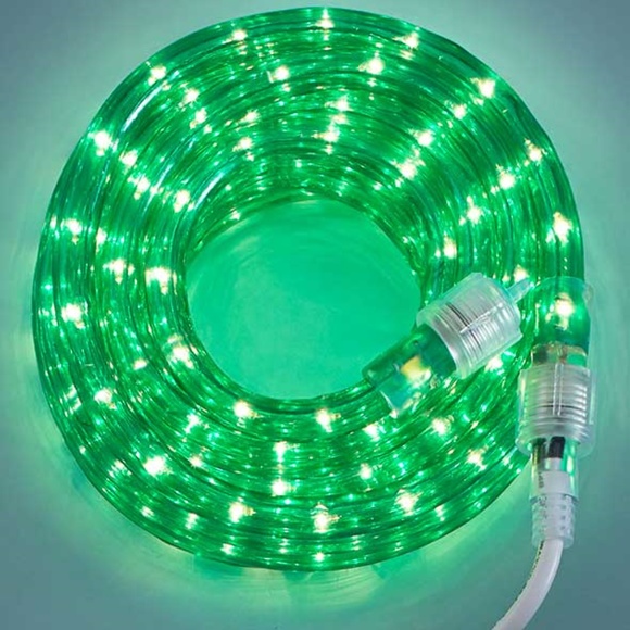 Holiday Green Rope LED Lights | Other | New 8ft Green Indoor Outdoor ...