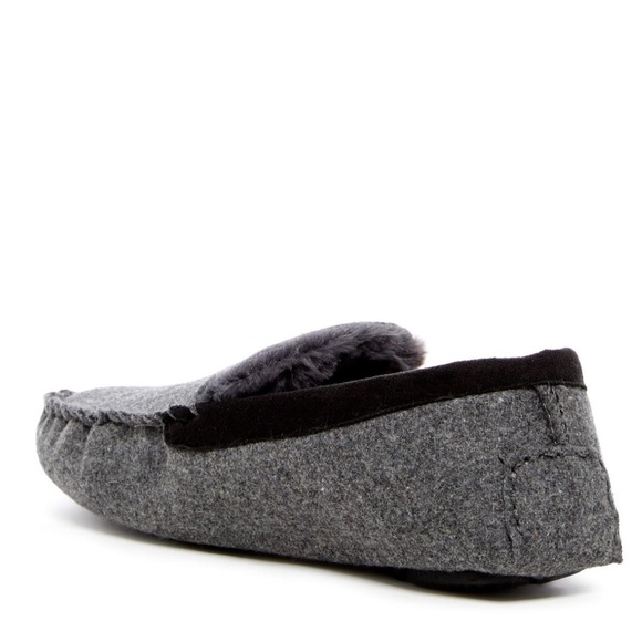 Steve Madden | Shoes | Steve Madden Gray Spire Faux Fur Lined Slipper ...