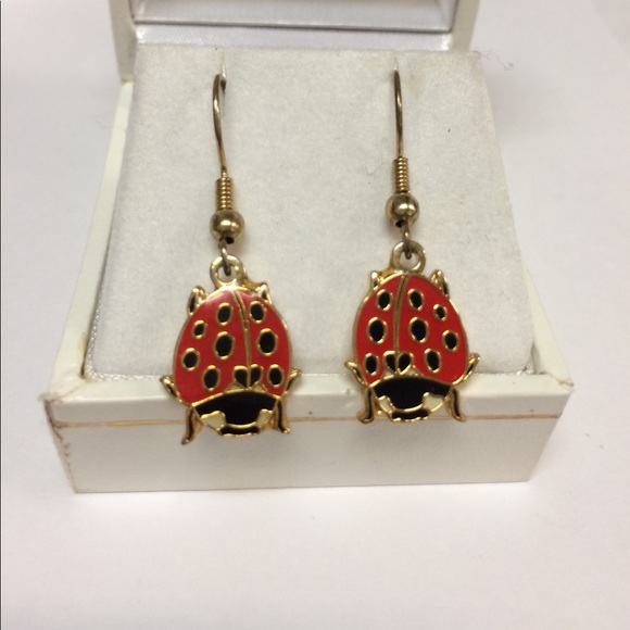 Jewelry | Lady Bug Wire Dangle Earrings | Poshmark