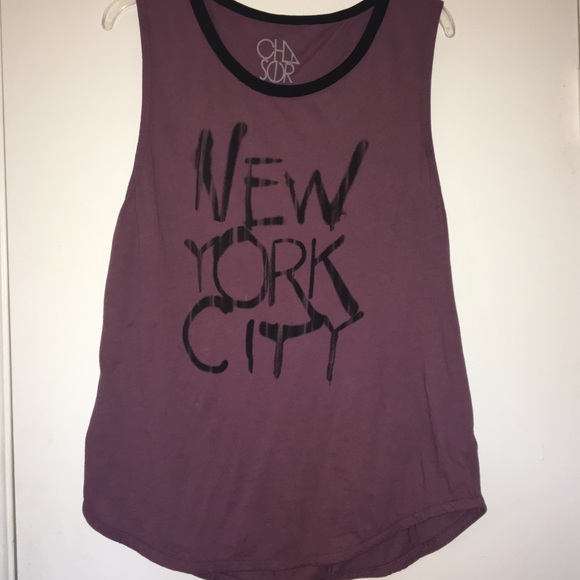 Chaser | Tops | Chaser New York City Graffiti Tank Top Muscle Tee ...