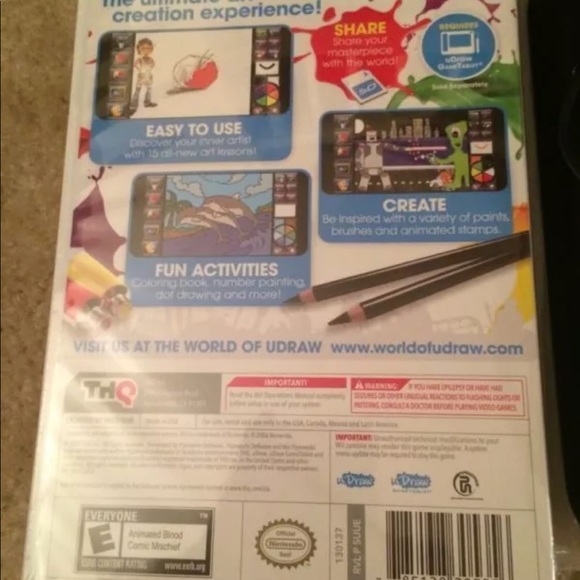 Wii | Other | Wii U Draw Game Used Wwii Wii U Family Fun | Poshmark