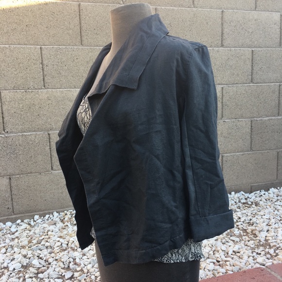 Lucy | Jackets & Coats | Lucy Activewear Linen Openfront Jacket | Poshmark