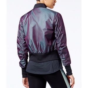 Puma | Jackets & Coats | Nwt Puma Iridescent Plum Bomber Track Jacket ...