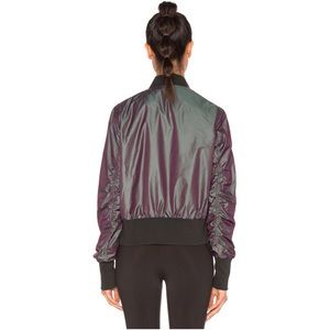 Puma | Jackets & Coats | Nwt Puma Iridescent Plum Bomber Track Jacket ...
