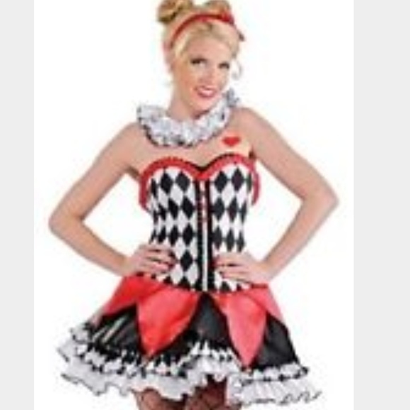 Delicious | Dresses | Miss Harlequin Clown Jester Harley Quinn ...