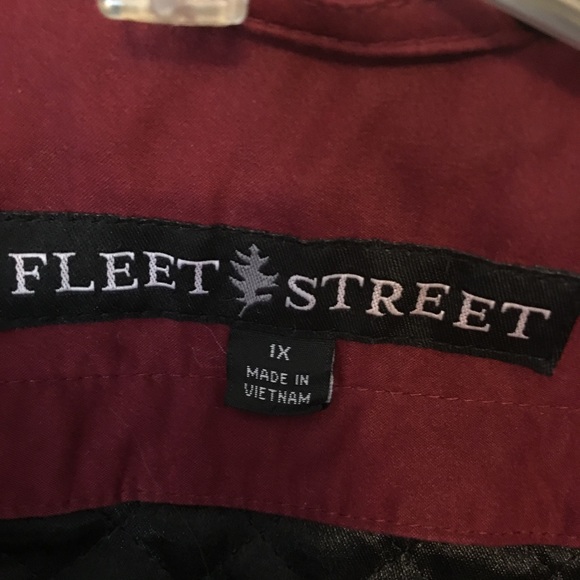 fleet street | Jackets & Coats | Fleet Street Burgundy Winter Coat ...