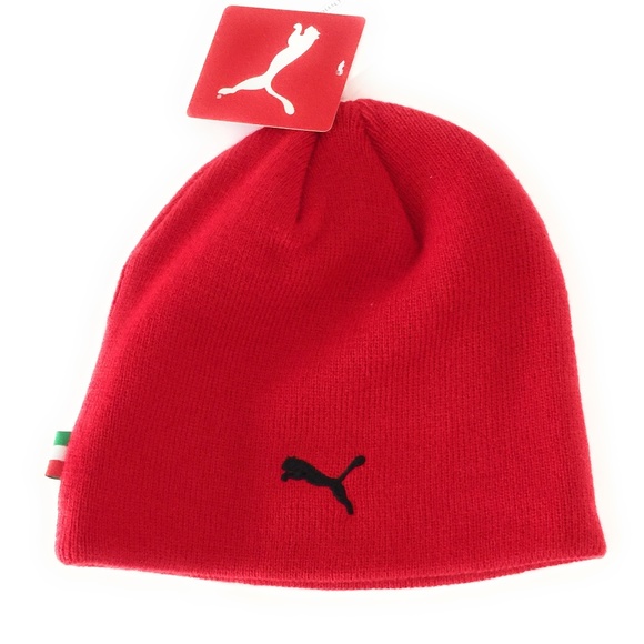 Puma | Accessories | Puma Ferrari Red Beanie | Poshmark