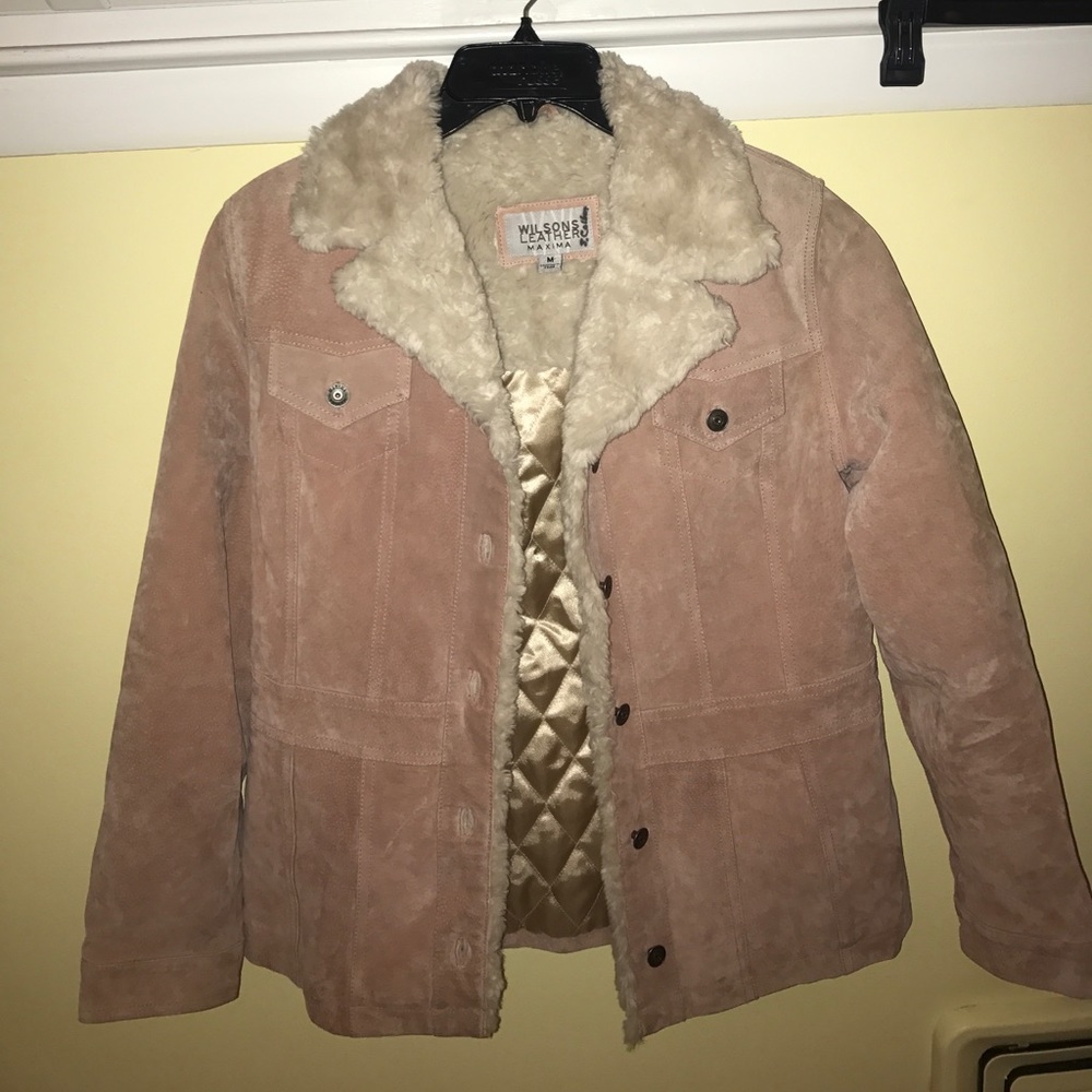 Vintage Rose Color - Wilsons Leather Jacket - Gem