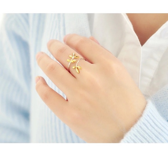 Jewelry | 10 925 Sterling Silver Leaves Open Ring | Poshmark
