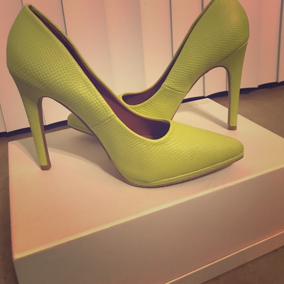 Shoes | Pumps Neon Green | Poshmark