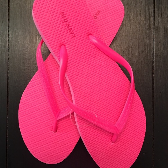 Old Navy | Shoes | Nwt Hot Pink Flip Flops | Poshmark