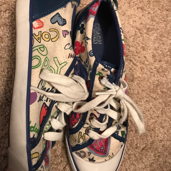 Coach | Shoes | Coach Poppy Barrett Sneakers | Poshmark