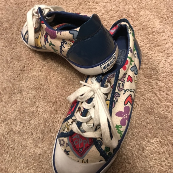 Coach | Shoes | Coach Poppy Barrett Sneakers | Poshmark