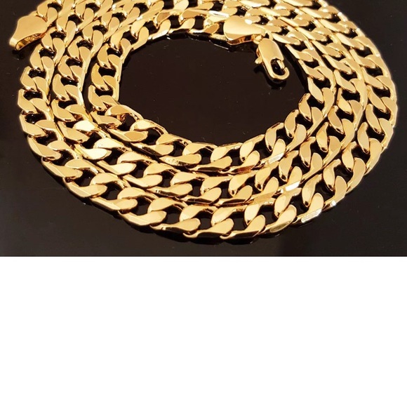 Accessories | Luxury Gold Medusa Pendant Cuban Link Chain New | Poshmark