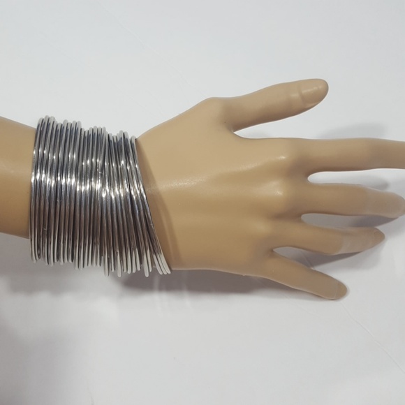 Modern Vintage | Jewelry | Vintage Gypsy Silver Metal Bangles Set ...