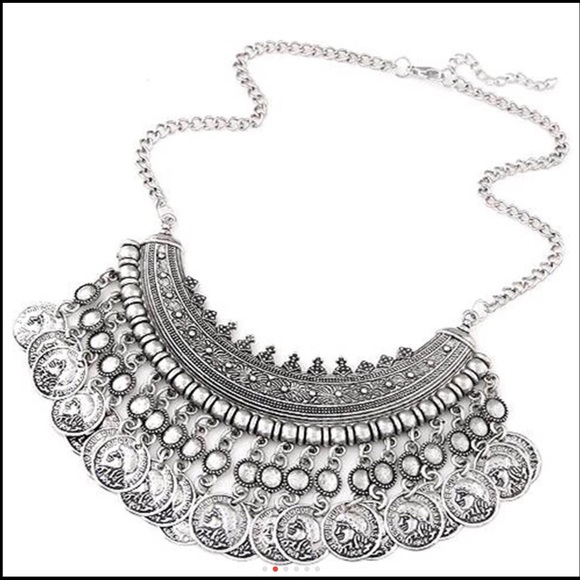 sundance boutique | Jewelry | Newbohemian Statement Coin Necklace ...