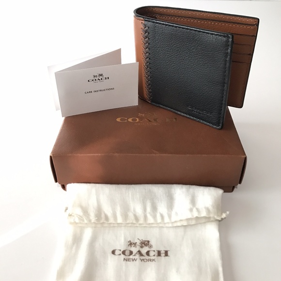 Coach | Bags | Nwt Coach Rip Repair Leather Id Wallet | Poshmark