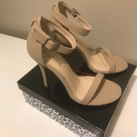 Anne Michelle | Shoes | Nib Nude Anne Michelle Heels | Poshmark