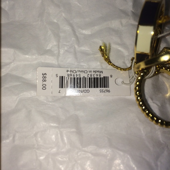 Coach | Jewelry | Coach Nautical Anchor Stacking Ring Set Size 7 Nwt ...