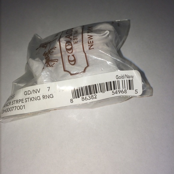 Coach | Jewelry | Coach Nautical Anchor Stacking Ring Set Size 7 Nwt ...