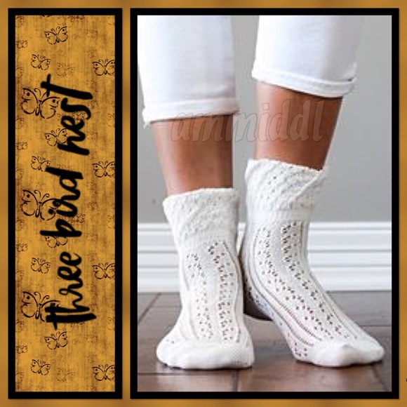 Three Bird Nest | Accessories | Ankle Eyelet Socks 3 Pair | Poshmark