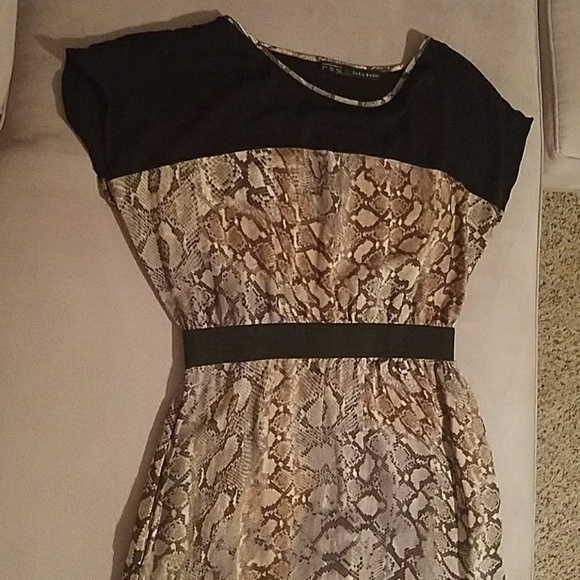 Zara | Dresses | Zara Snake Print Dress | Poshmark