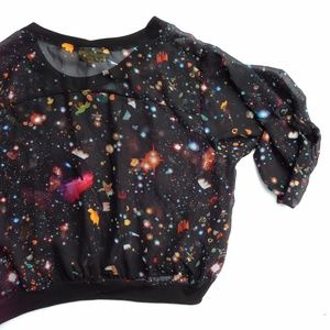 princess vera wang | Shirts & Tops | Princess Vera Wang Black Galaxy ...