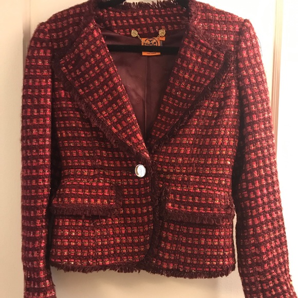 Tory Burch | Jackets & Coats | Tory Burch Tweed Jacket | Poshmark