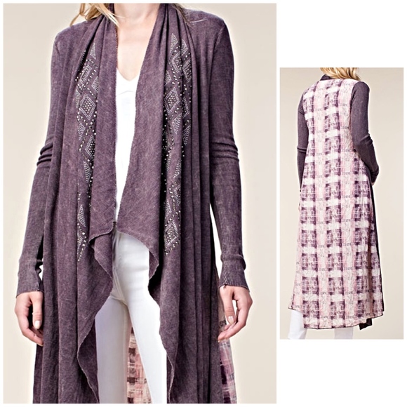 Vocal | Jackets & Coats | Vocal Purple Duster | Poshmark