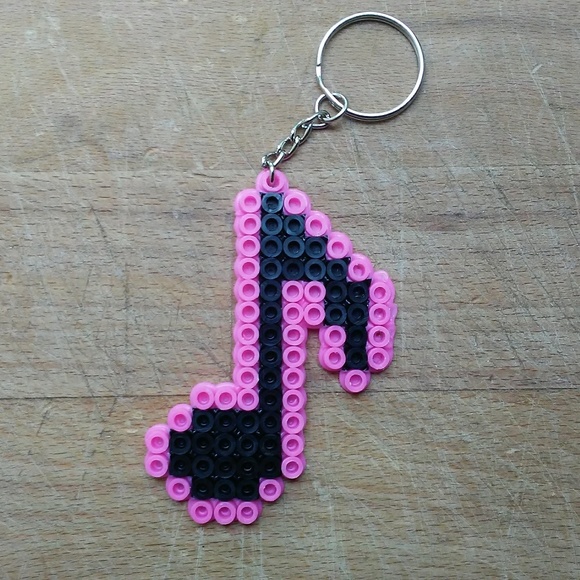 Accessories | Pack Of 5 Music Note Keychains Perler Beads | Poshmark