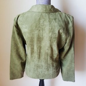 Studio I | Jackets & Coats | Studio I Faux Suede Zip Up Blazer Jacket ...