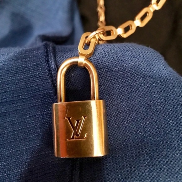 Louis Vuitton | Jewelry | Louis Vuitton Lock With Solid Chain | Poshmark