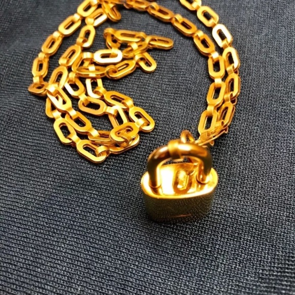 Louis Vuitton | Jewelry | Louis Vuitton Lock With Solid Chain | Poshmark