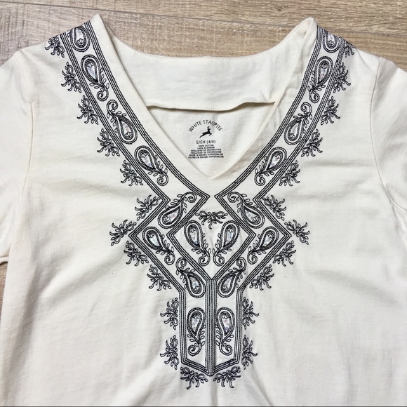 White Stag | Tops | White Stag Sequin Embellished Vneck Shirt | Poshmark