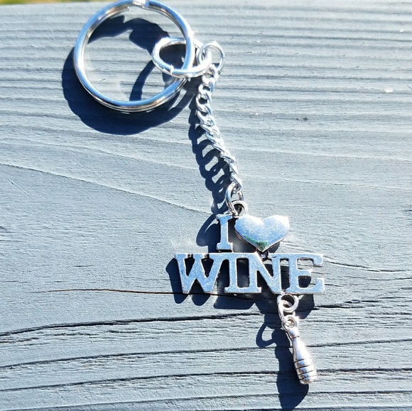 Accessories | New I Love Wine Key Chain Wine Keychain | Poshmark
