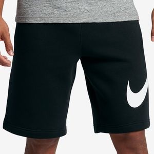 Nike | Shorts | Nike Mens Logo Swoosh Fleece Shorts | Poshmark
