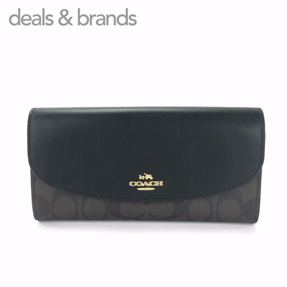 Coach | Bags | Nwt Coach Slim Envelope Wallet Signature Coated | Poshmark