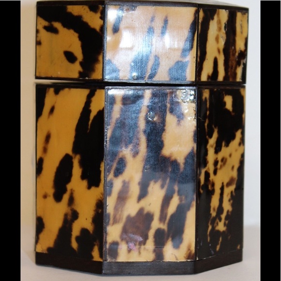 Makeup | Rare Octagon Shape Yellow Tortoise Shell Box | Poshmark