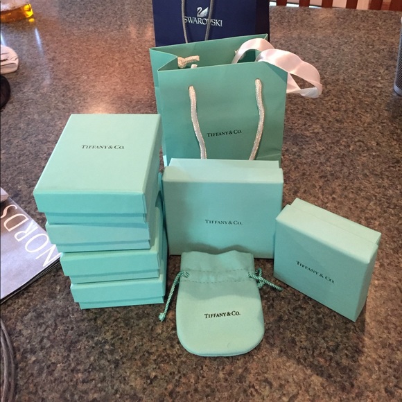 Tiffany & Co. | Accessories | Tiffany And Co Boxes 6 Bag And Pouch 1 ...