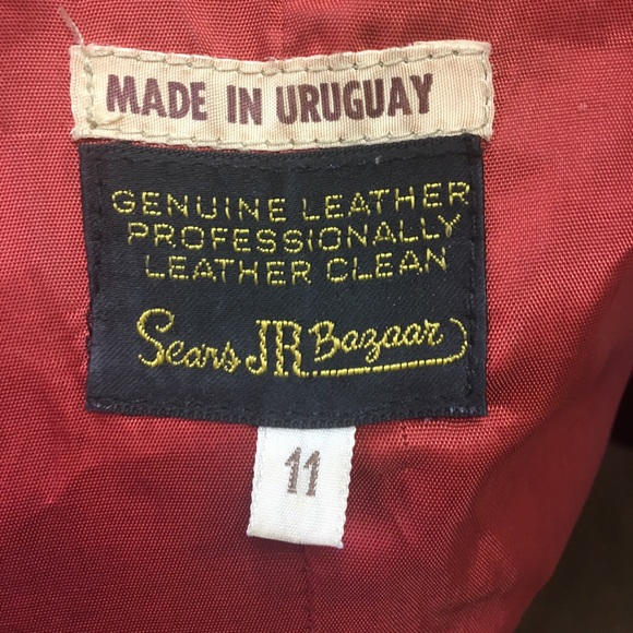Sears JR Bazaar | Jackets & Coats | Vintage Sears Jr Bazaar Leather ...