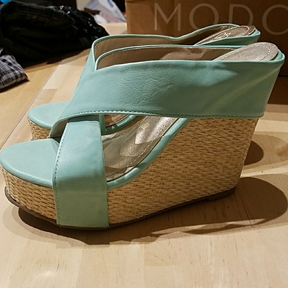 DbDk Fashion | Shoes | Mint Wedges | Poshmark
