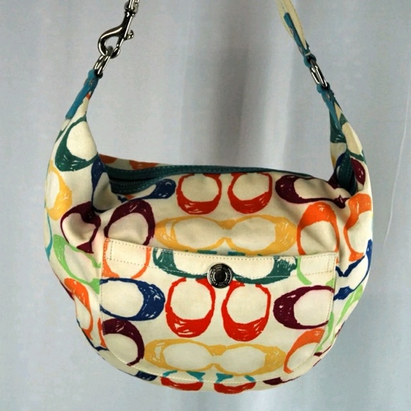 Coach | Bags | Coach Multicolor Monogram Hobo Bagl4j5658400 | Poshmark