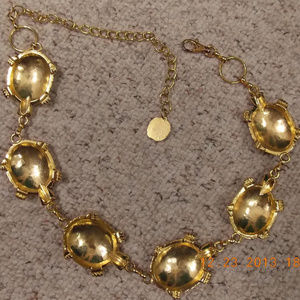 Jewelry | Gold Turtle Chain Link Interlock Belt Or Necklace | Poshmark