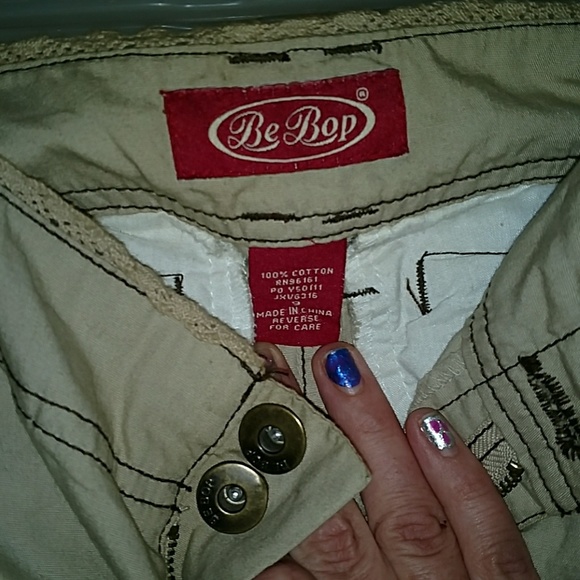 BeBop | Jeans | Be Bop Size 9 Khaki Pants With Lace Trim | Poshmark