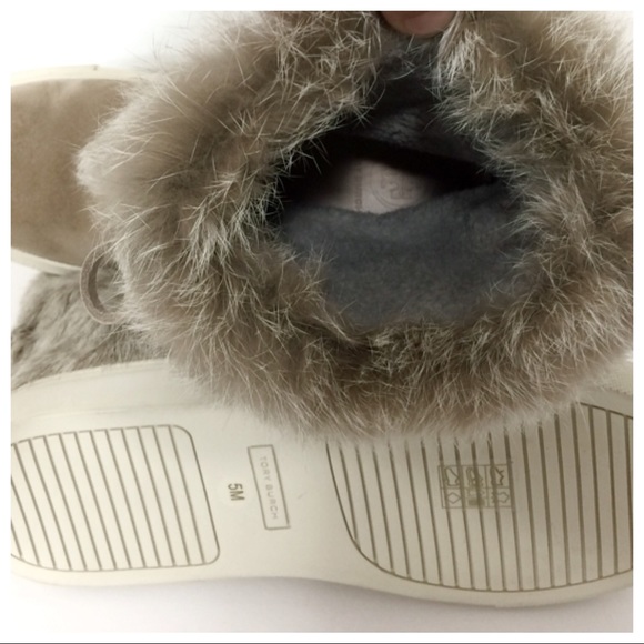 Tory Burch | Shoes | New Tory Burch Angelica Rabbit Fur Suede Boots ...