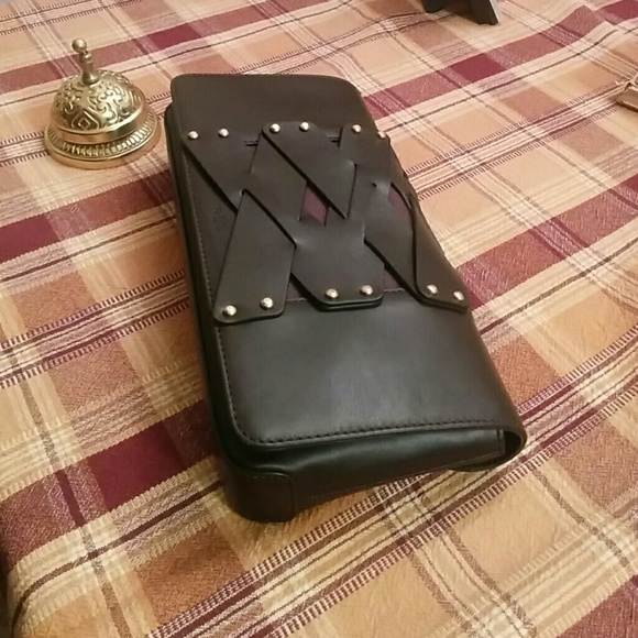 Ralph Lauren | Bags | Ralph Lauren Chocolate Brown Leather Clutch ...
