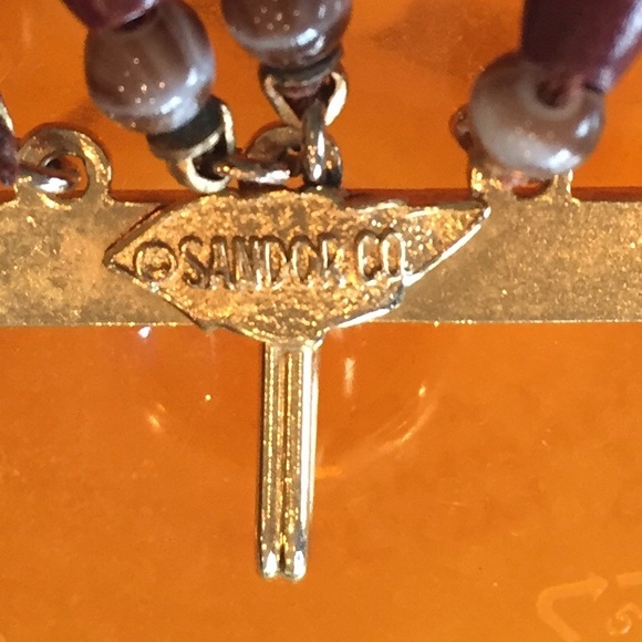 Sandor | Jewelry | Sandor Co 97s Choker Wood Agate Beads | Poshmark