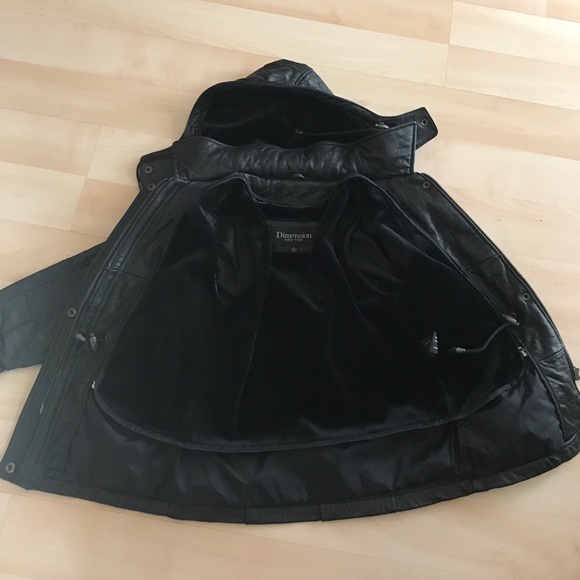 Dimension | Jackets & Coats | New Black Dimension Leather Jacket | Poshmark